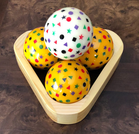 Pool Training Ball - Pool Training Cue Ball - CutShots Aim Trainer